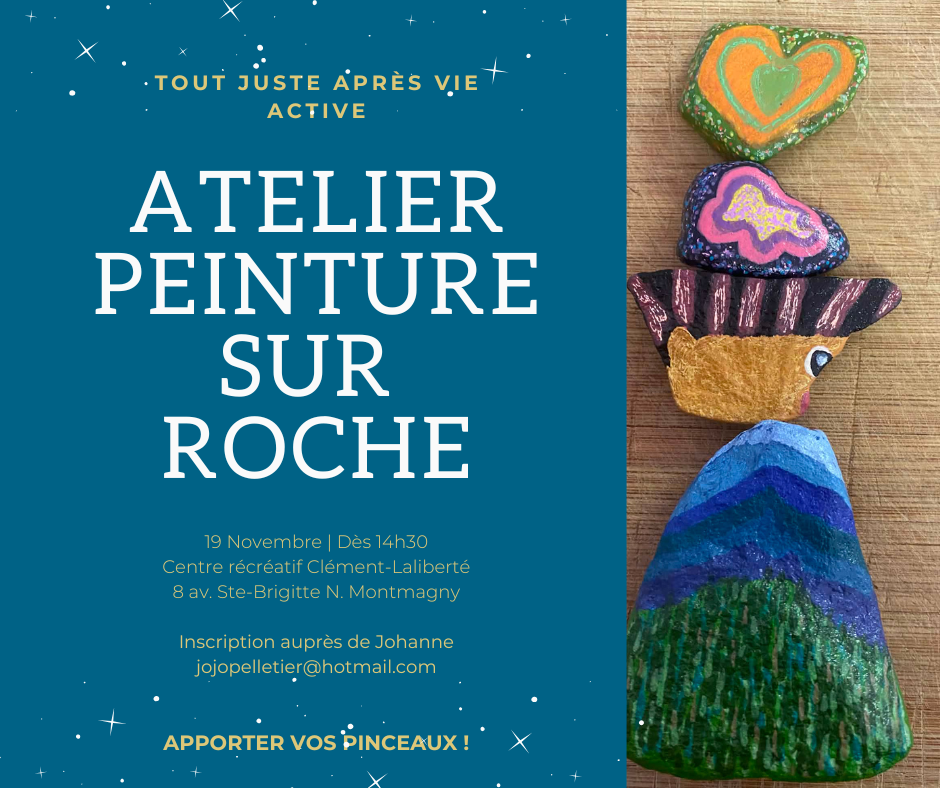 Atelier Peinture sur Roche – GEF Montmagny/L’Islet – AFRCA